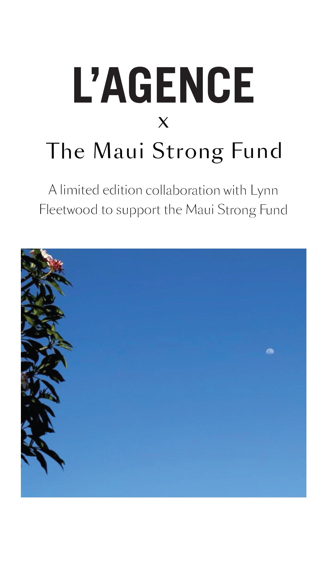 L’AGENCE x The Maui Strong Fund – L'AGENCE