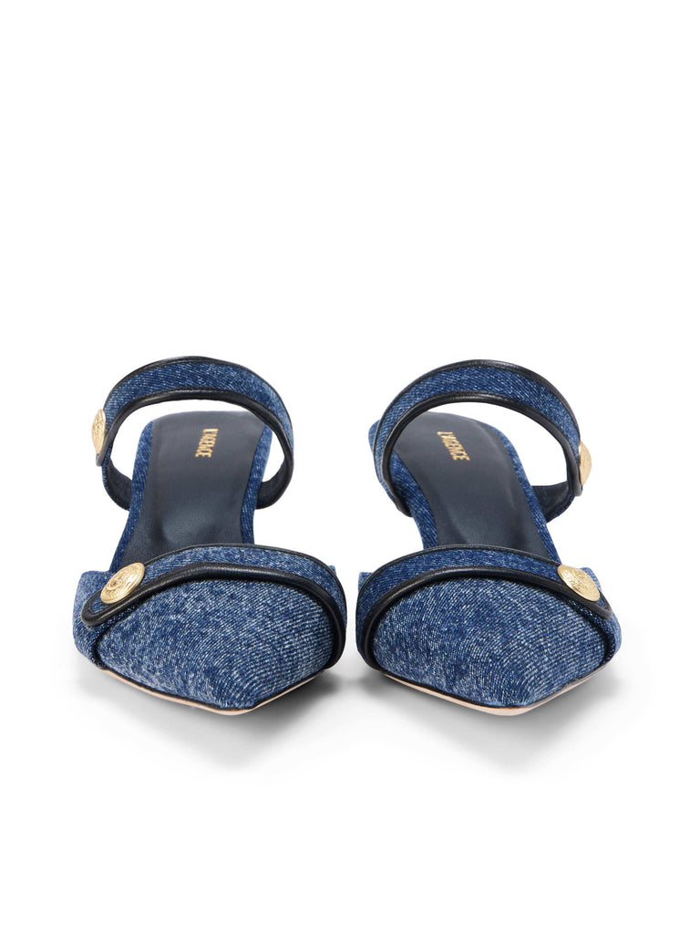 L'AGENCE - Gilliane Denim Mule in Dark Denim