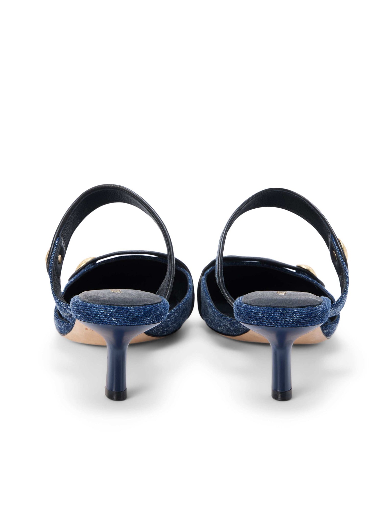 Gilliane Denim Mule in Dark Denim | L'AGENCE