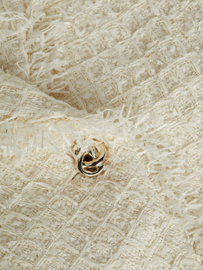 Kaisley Tweed Blazer in Vintage White | L'AGENCE