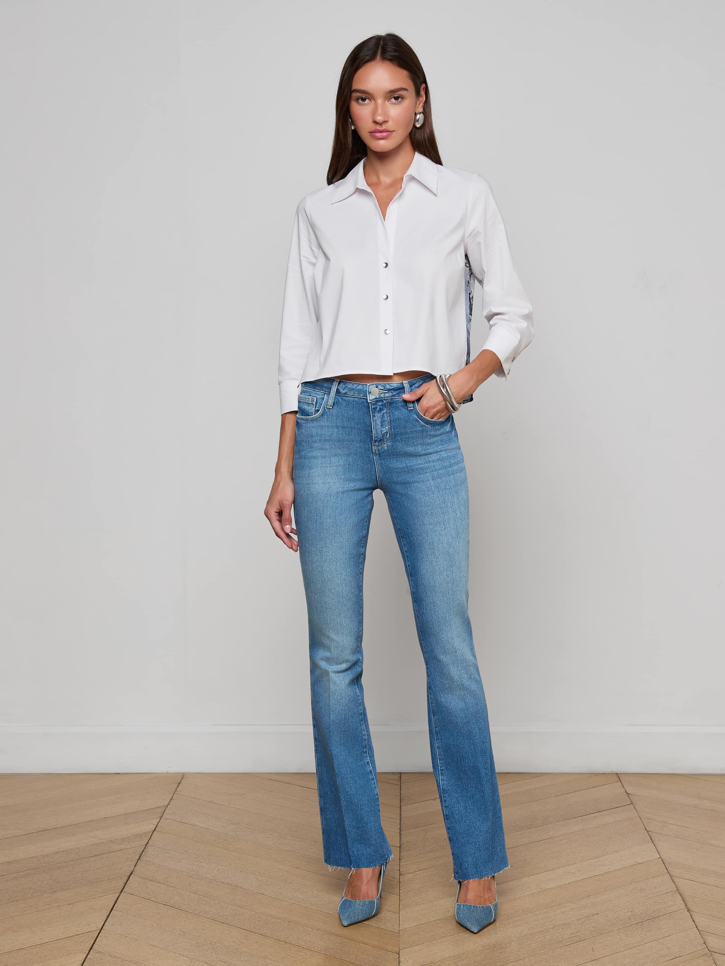 Ruth Straight-Leg Jean in Kona | L'AGENCE