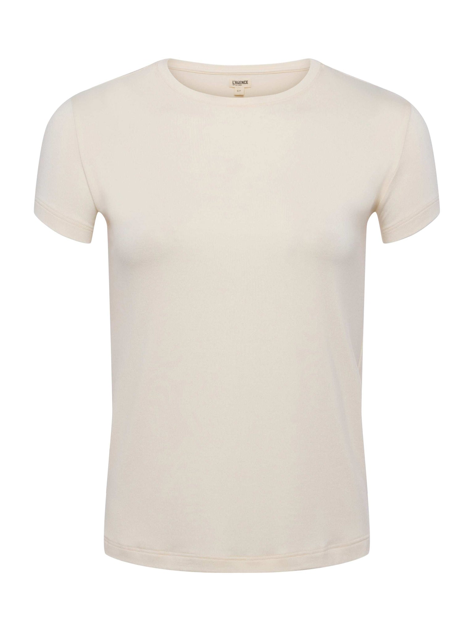 Ressi Fitted Tee in Vintage White | L'AGENCE