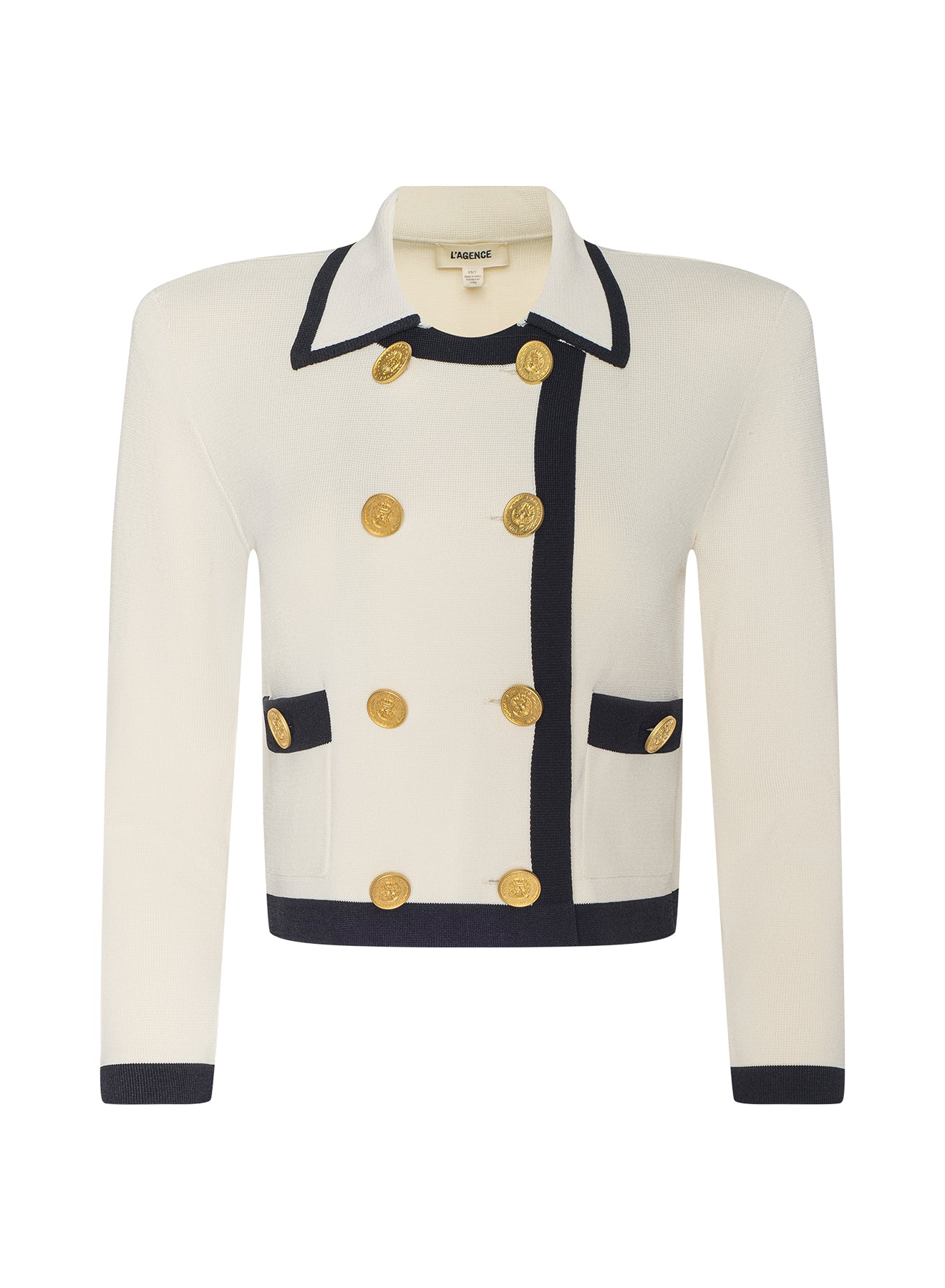 Janu Jacket in Vintage White/Black | L'AGENCE