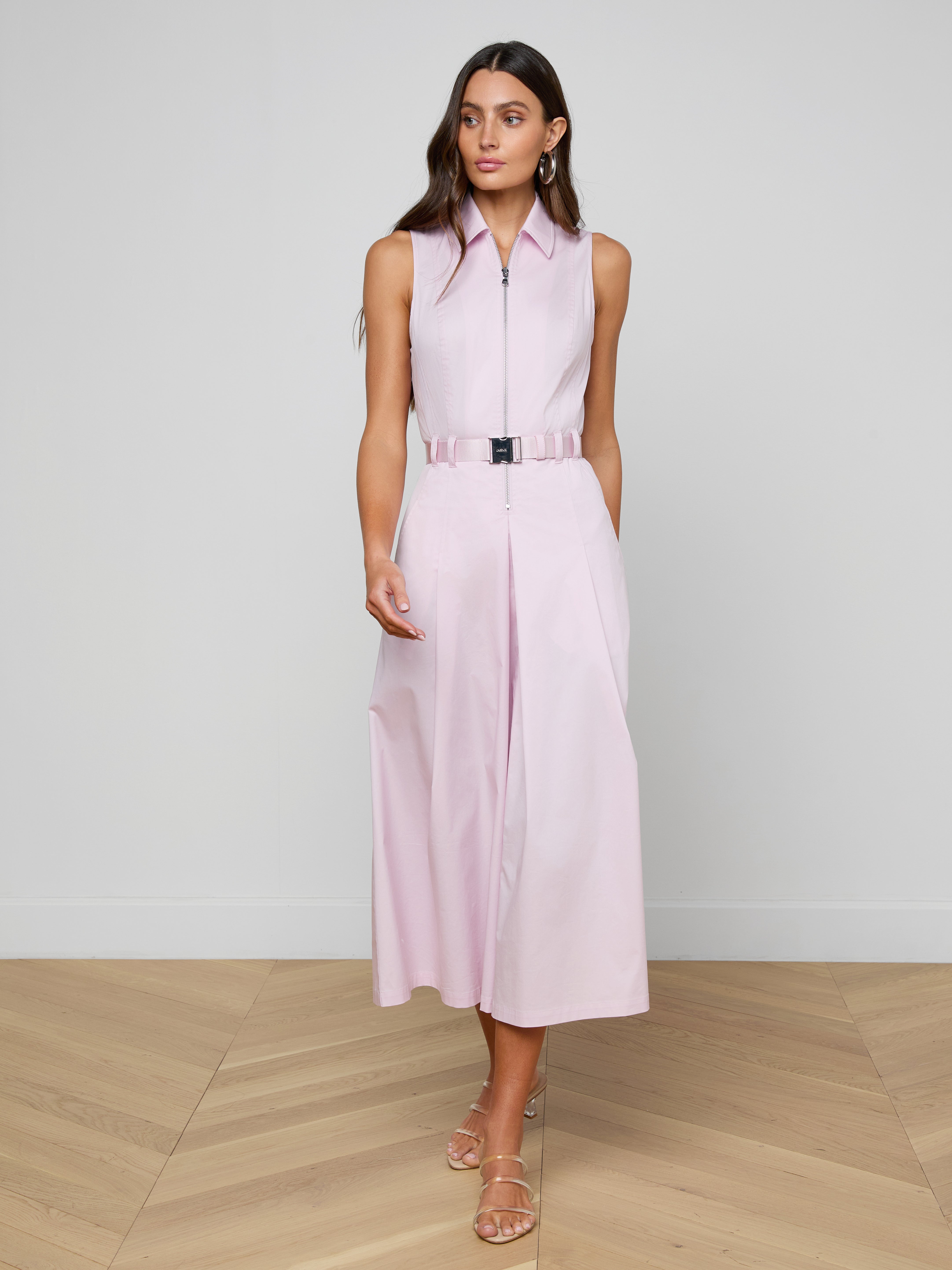 Kolton Dress in Icy Lilac | L'AGENCE